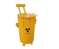 China Mobile Double Lock Radioactive Source Lead Shielded Container Easy To Transport for sale