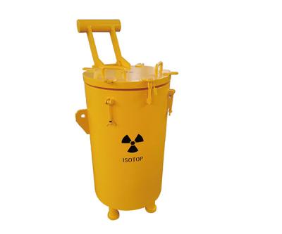 China Mobile Double Lock Radioactive Source Lead Shielded Container Easy To Transport for sale