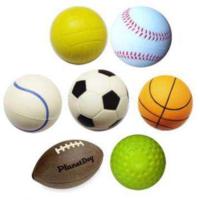 China Soft Colorful Kids Toy 6.0cm Polyurethane Foam Ball for sale