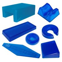 China Blue Surgical Gel Pads Positioning Polyurethane Molded Products for sale