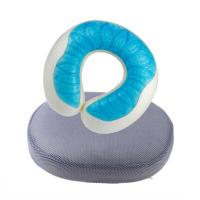 China Relax Reversible Cooling 7cm Gel Memory Foam Pillow for sale