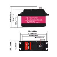 China Arcosky Ds51160 Waterproof Digital Servo 160kg Torque 24V Metal For Rc Car Steering Robo for sale