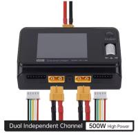 China 1-6S LiPo FPV Racing Drone Battery Charger 500W 15A AC/DC Dual Channel Charger / Discharger for sale