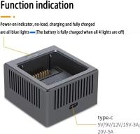 China Travel FPV Battery Charger Fast Charging Portable Power Station 3 Port USB Foldable Plug for sale