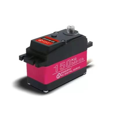 China Metal & Plastic Waterproof Digital Servo 150kg Torque 12V For RC Car Robot for sale