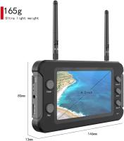 China 4.3 Inch 5.8g Fpv Drone Monitors Built In 1200mah Battery 5-23V Input Low Latency DVR for sale
