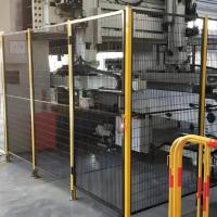 China customized Industrial Robot Machine Guarding Fence Panels Yellow Black Design for sale