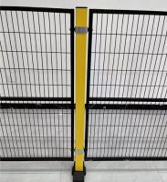 China 2/2.3/2.5m Height Robot Safety Fence Galvanized Steel Square Hole Shape for sale