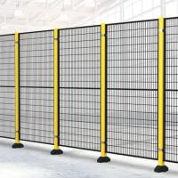 China Security Robot Machine Guarding Safety Fence Metal Steel Yellow Black for sale