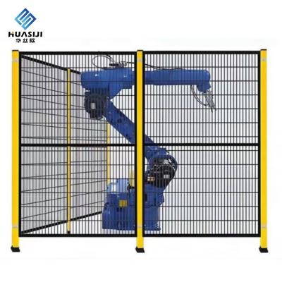 China Workshop Protection Robot Safety Fence Metal Wire Mesh 2 Meters Height for sale