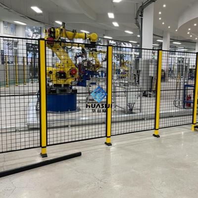 China Security Isolation Safety Fence Robot Protection Line Floor Mounted for sale