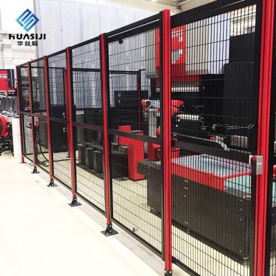 China Industrial Automation Robot Safety Fence Machine Protactive Wire Mesh Machine Guard Fencing for sale