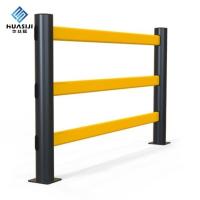 China Upright Protector Anti Collision Post Flexible Safety Barrier Single Rail / 2 Rails / 3 Rails for sale