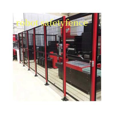 China 2500mm High Robot Safety Fencing Machine Protection Powder Coating Surface for sale