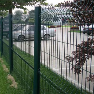 China Corrosion Resistance 3D Bending Fence Green / Black / White / Blue Color for sale
