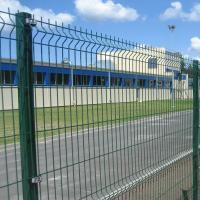 China Corrosion Resistance 3D Bending Fence Green / Black / White / Blue Color for sale