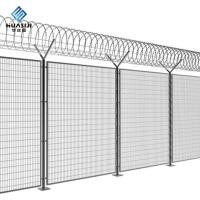China 8 Feet High 358 Security Mesh Anti Climb Fence Clear View for sale