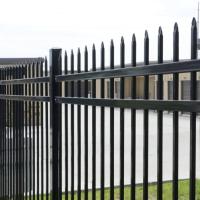 China Anti Rust Wrought Iron Fence Powder Coated Metal Steel for sale