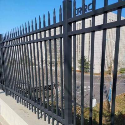 China Square Tube Wrought Iron Fence 6ft Rust resistant For Backyard Area for sale