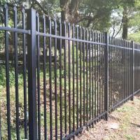 China Steel Picket Spear Top Fence Panels Anti Theft 1.5-1.8m Easily Assembled for sale