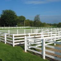 China Factory Protective PVC Ranch Fence Eco Friendly 3 Rail Vinyl Horse Fence for sale