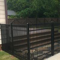 China Home Backyard Use Wrought Iron Metal Picket Fence Panels Q235 Low Carbon Steel for sale
