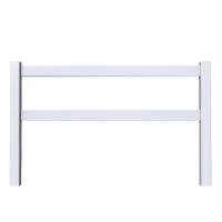 China Horse Farm Garden PVC Ranch Fence White Black UV Resistance for sale