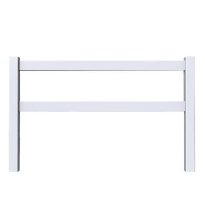 China Horse Farm Garden PVC Ranch Fence White Black UV Resistance for sale