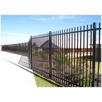 China 6ft*8ft Custom Wrought Iron Fence Powder Coated Steel Picket Fence for sale