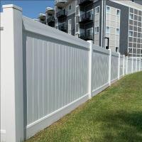 China Easy DIY 6 X 8 White Privacy Vinyl Fence Panel Outdoor UV Resistant for sale