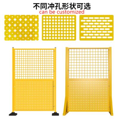 China 2000mm High Warehouse Fence Punched Plate Fence Diamond Hole Shape for sale