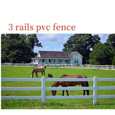 China UV resistance Pvc Cross Pvc Ranch Rail Fence  4ft 5ft High for sale