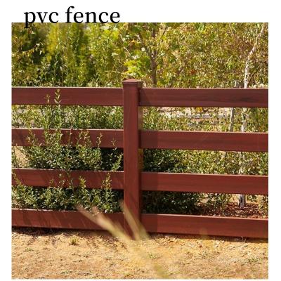 China 2/3/4 Rails PVC Horse Fencing Outdoor Livestock Fence Rodent Proof for sale