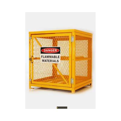 China Hot Dipped Galvanized Gas Bottle Transport Cage High Security 6 Bottle Capacity for sale