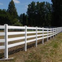 China Plastic Horse Farm Fence PVC Ranch Fence Commonly White Black Brown for sale