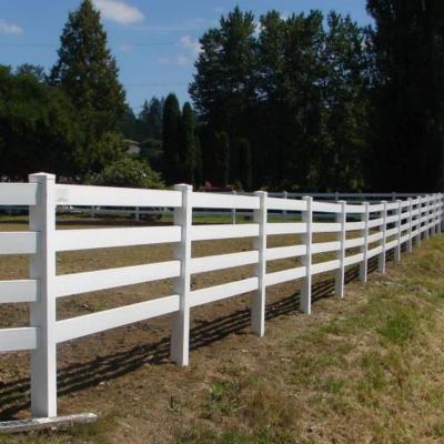China Plastic Horse Farm Fence PVC Ranch Fence Commonly White Black Brown for sale