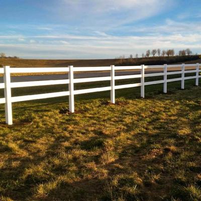 China 1.2m 1.5m Height PVC Ranch Fence Used In Farm Garden Ranch Plastic Fencing for sale