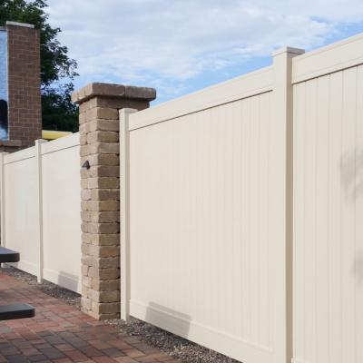 China Garden White Vinyl Fence Panels 6x8 PVC Privacy Fence Durability for sale