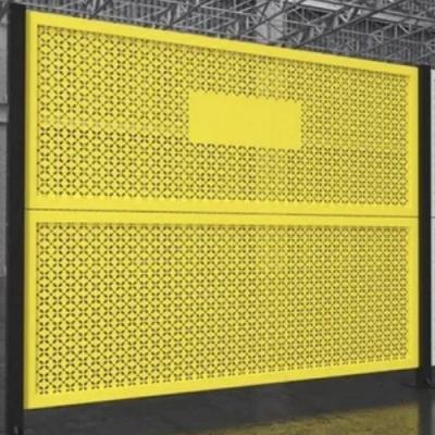 China 20mm Hole Size Warehouse Security Fence White Black Yellow Color for sale