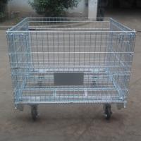 China Heavy Duty Pallet Cage Steel Metal Wire Mesh For Warehouse Storage for sale
