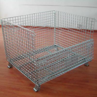 China Powder Coated Pallet Stillage Cage 5-10mm Wire Diameter Warehouse Racking Cages for sale