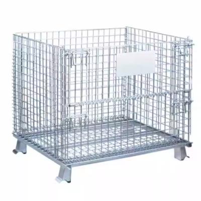 China 1200*800*1000mm Size Pallet Mesh Cage Hot Dipped Galvanized for sale