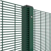 China Green/Black/White/Yellow 358 Anti Climb Fence Theft Proof Fencing With Barbed Wire for sale