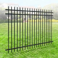 China Workshop Steel Partition Wrought Iron Fence Powder Coated Fence for sale
