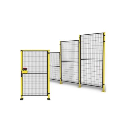China Industrial Robot Safety Fence Designed With Welded Mesh Panels And Corrosion Resistant Powder Coated Steel Frame For Safety for sale