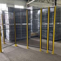 China Industrial Robot Safety Fence Designed With Welded Mesh Panels And Corrosion Resistant Powder Coated Steel Frame For Safety for sale