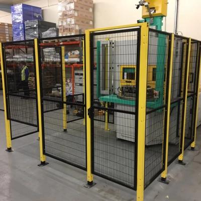 China Designed For Workshop Safety Robot Safety Fence Low Carbon Steel Mesh for sale