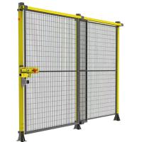 China Galvanized Powder Coated Robot Safety Fence High Visibility Yellow Black Modular Barrier System for sale