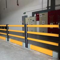 China Large-diameter polyethylene three-track flexible pedestrian guardrail to prevent forklift collision accidents for sale