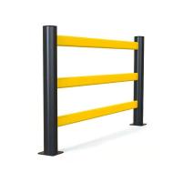 China Large-diameter polyethylene three-track flexible pedestrian guardrail to prevent forklift collision accidents for sale